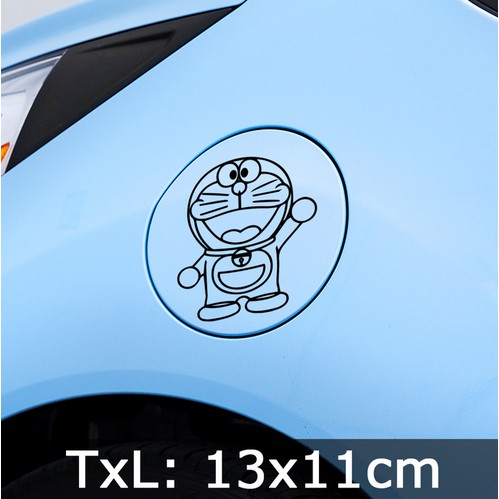 Jual Stiker Mobil Tutup Tangki Bensin Doraemon Wave Solar Car Fuel ...