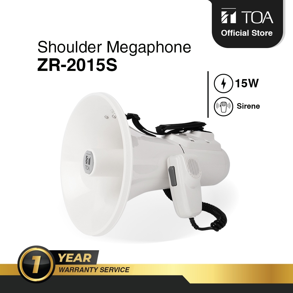 Jual TOA ZR-2015S Shoulder Megaphone 15 W With Sirine | Shopee Indonesia