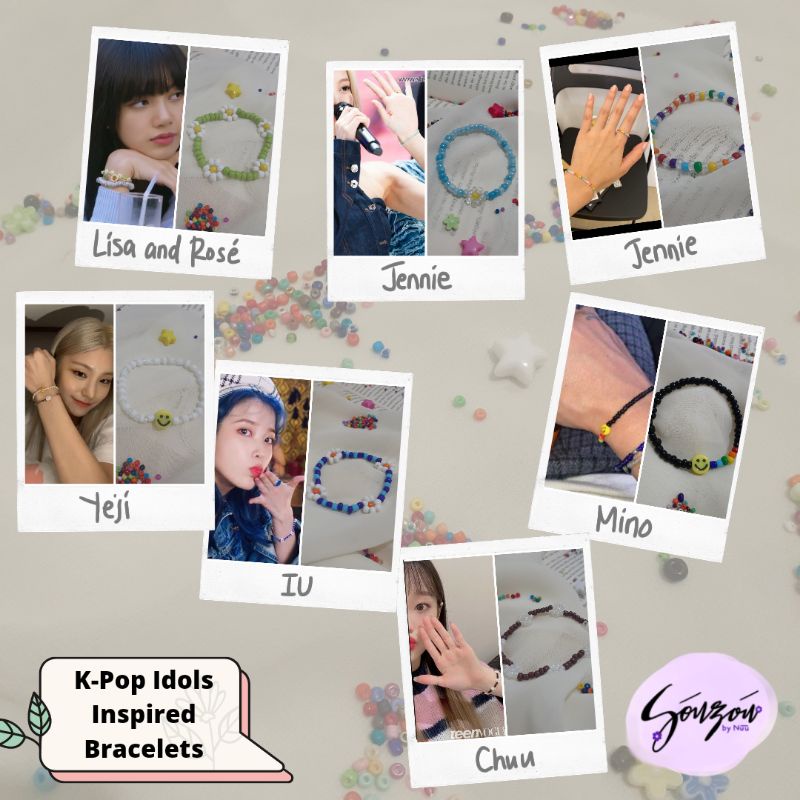 Jual Part 4: Gelang Kpop Idol Manik/Beads/Beaded Bracelet Korea/Lisa ...