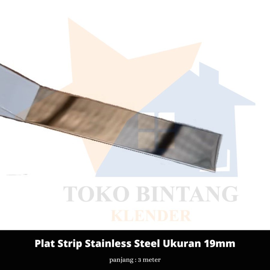 Jual Plat Strip Stainless Steel Ukuran 19mm | Shopee Indonesia