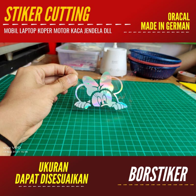 Jual STIKER MICKEY MOUSE | STICKER CUTTING BAHAN ORACAL CUSTOM LOGO ...
