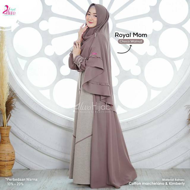 Jual Gamis set khimar Royal mom original Alwa Hijab | Shopee Indonesia