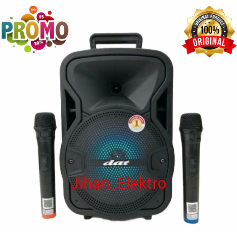 Jual Salon Bluetooth 8 inch Portable DT 820QD Free Mic Wireless Extra ...