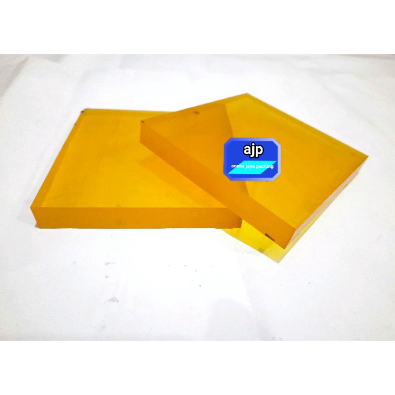 Jual polyurethane sheet 10mm x 5cm x 75cm karet pu kuning batangan ...
