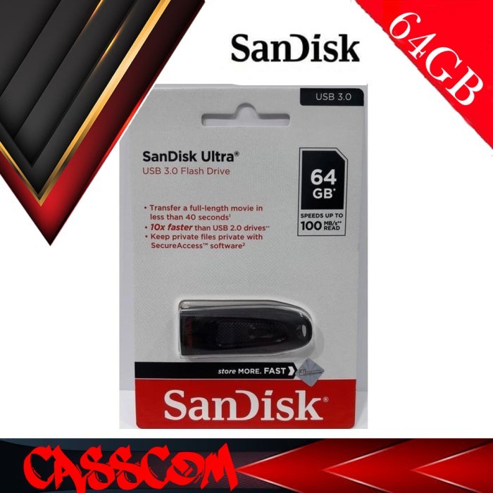 Jual Flashdisk SanDisk CZ48 64GB Ultra USB 3.0 FD ORIGINAL Resmi ...