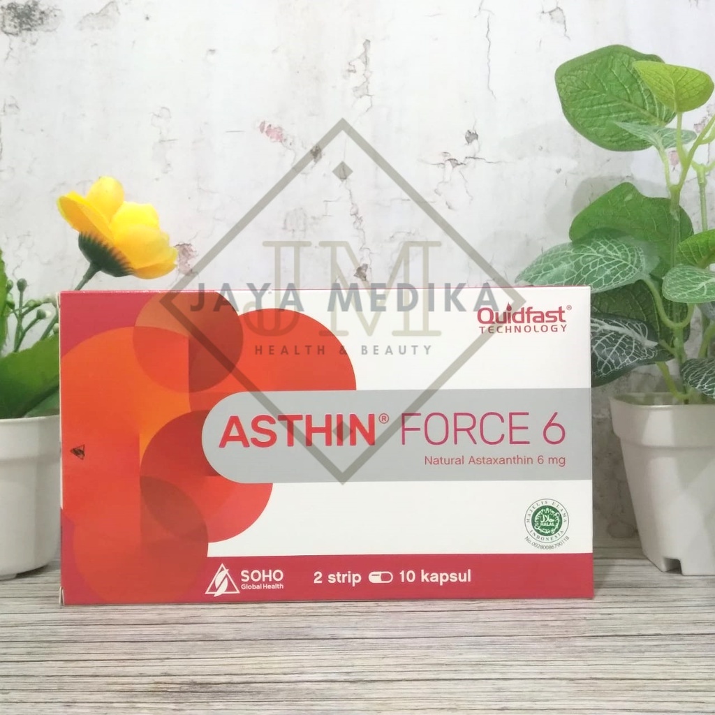 Jual Asthin Force 6 mg Natural Astaxanthin Isi 20 Kapsul | Shopee Indonesia