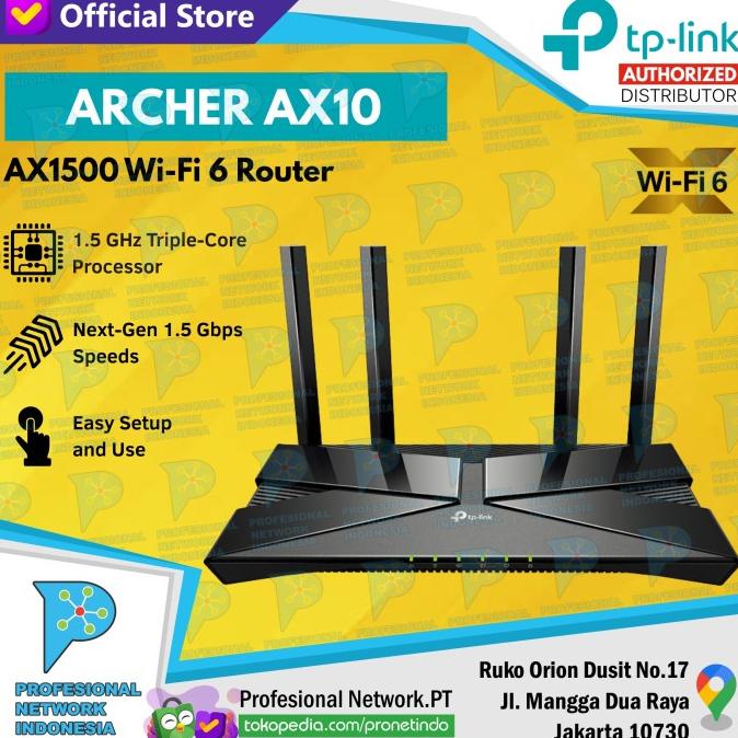 Jual Tp-link Archer AX10 AX1500 WIFI 6 Wireless Router Tplink AX 10 AX ...