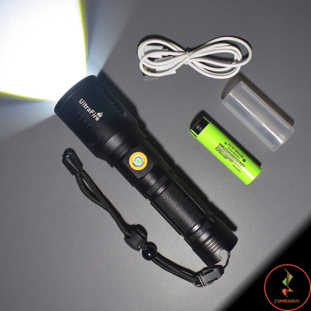 Jual Senter LED XHP 90 USB-C Cree Compact 5 Mode baterai 18650 | 26650 ...