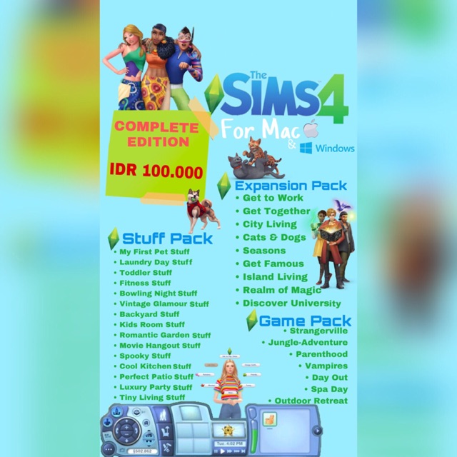 Jual THE SIMS 4 COMPLETE EDITION (ONLINE VERSION + GALLERY AKSES ...