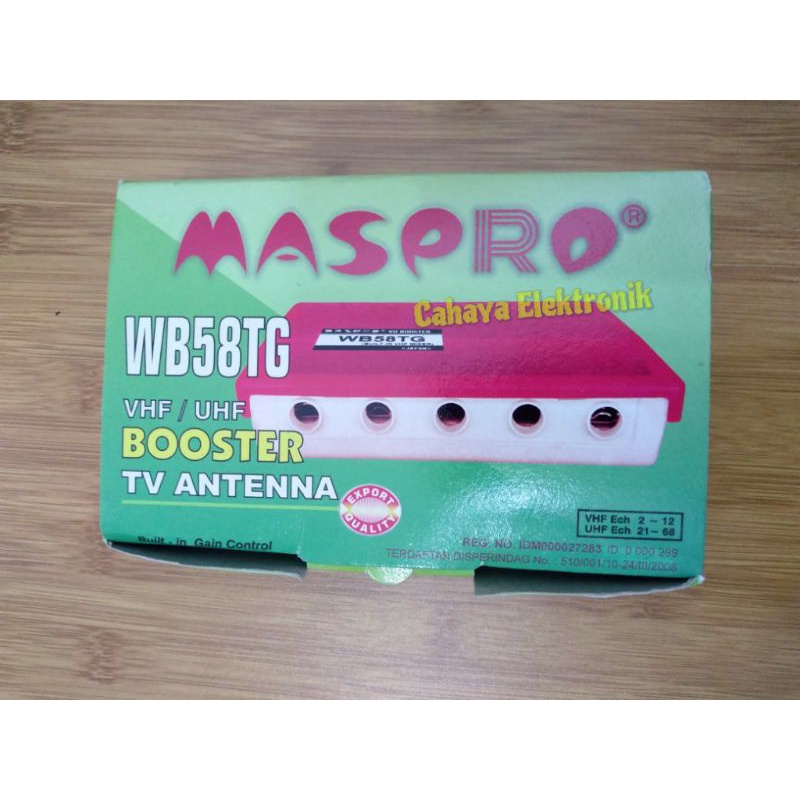 Jual Booster Antena UHF VHF Maspro WB 58 TG Atas | Shopee Indonesia