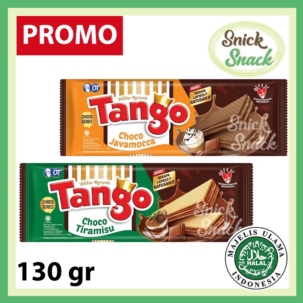 Jual Wafer Tango 130 gr Choco Javamocca Tiramisu | Shopee Indonesia