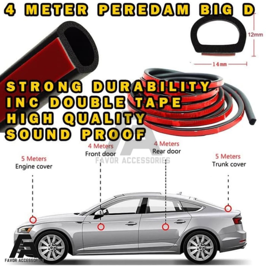 Jual Peredam Pintu Peredam Balon Mobil 4meter Peredam Kap Mesin Model D ...