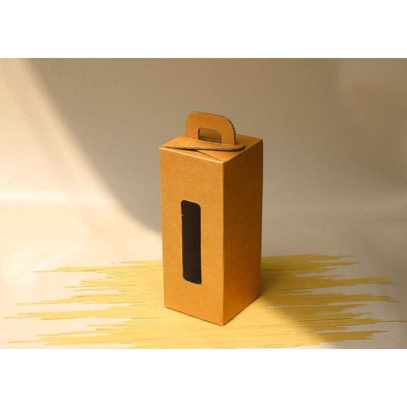 Jual Box / kardus botol madu 500ml uk. 8*8*19 box tenteng | Shopee ...