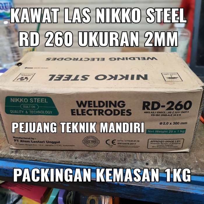Jual Vd3B01D Kawat Las Nikko Steel Rd260 2Mm / Kawat Las Nikko Rd260 2 ...