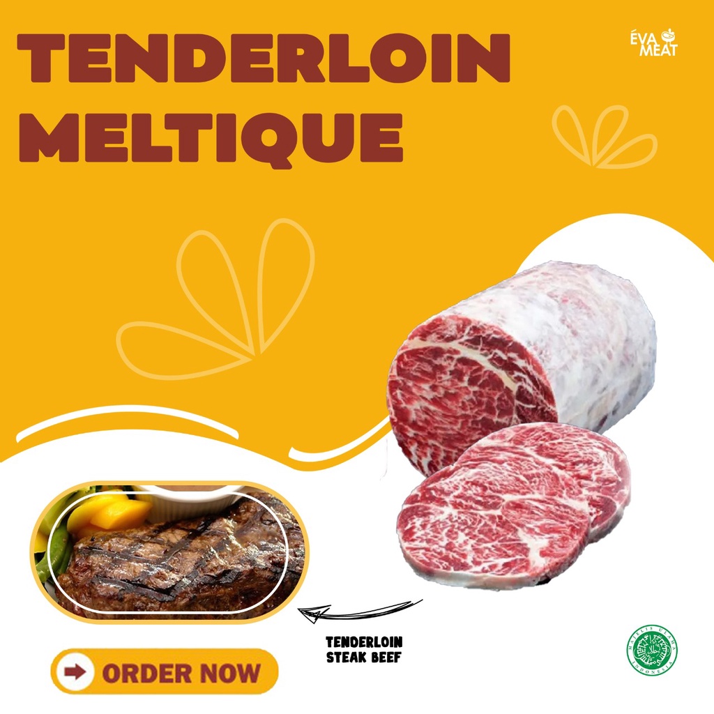 Jual daging sapi wagyu meltique tenderloin 160 dan 200 gr / meltique ...