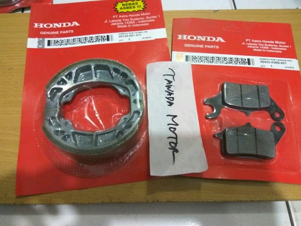 Jual KANVAS REM SET DEPAN DAN BELAKANG HONDA BLADE OLD-BLADE NEW-REVO ...