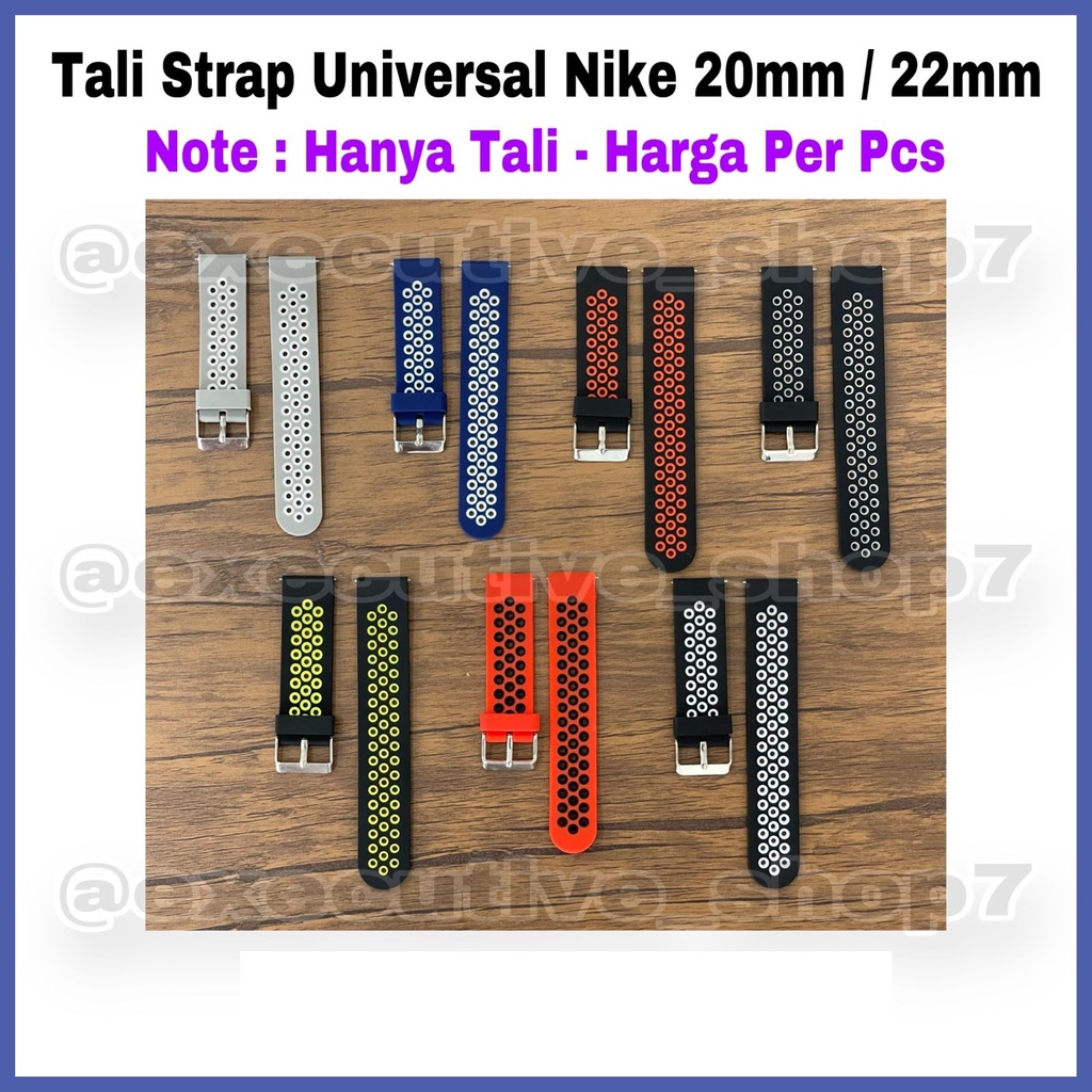 Jual Tali Strap Universal Nike 2 - 20mm / 22mm Note : Hanya Tali ...
