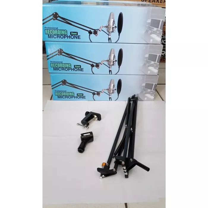 Jual Stand Mic Recording Broadcast Radio Arm Stand Panjang 95cm ...