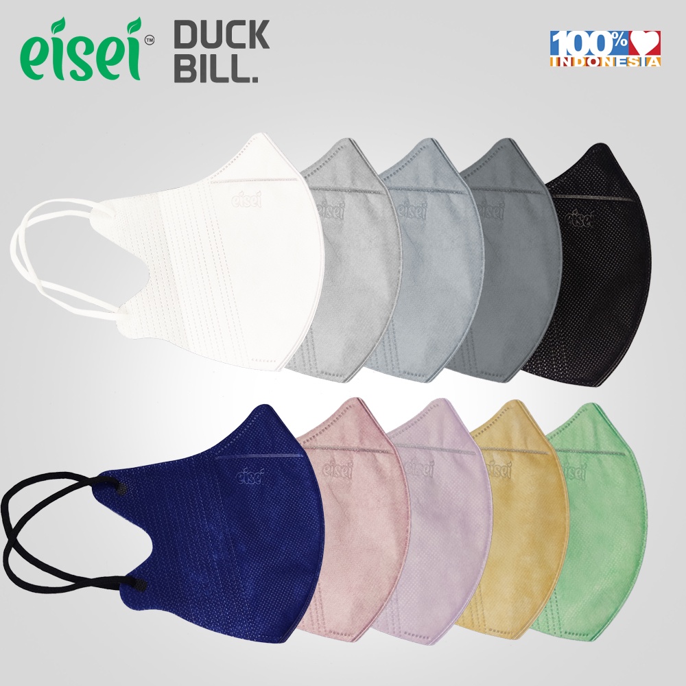 Jual EISEI Duckbill Color Series 4PLY Surgical Mask isi 30 Pcs | Shopee Indonesia