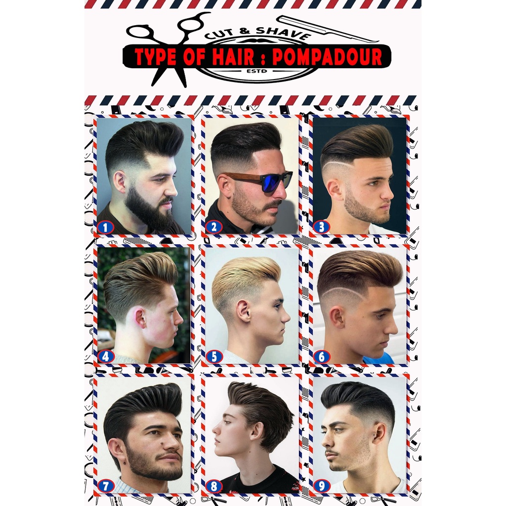 Jual Poster Barbershop / poster pangkas rambut / model rambut terbaru ...