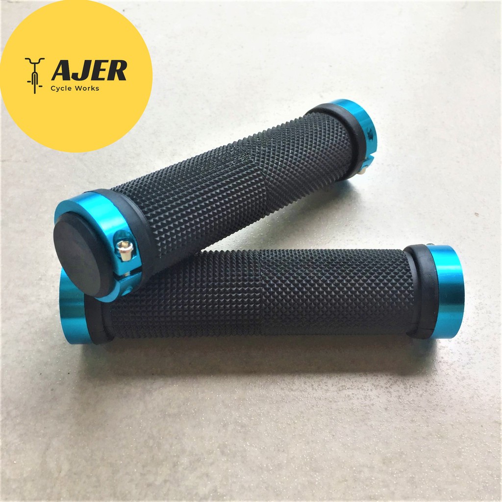 Jual Hand Grip Sepeda double lock Anti selip handle bar stang pegangan ...