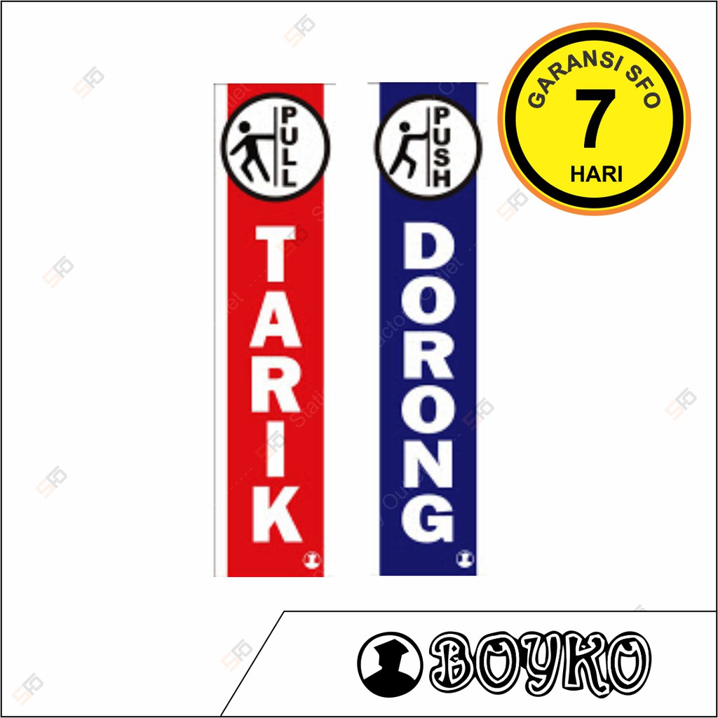 Jual Akrilik Tarik Dorong - Acrylic Sign TD 20cm x 5cm Push Pull ...