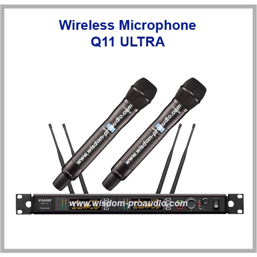 Jual WISDOM WIRELESS MICROPHONE Q11 ULTRA | Shopee Indonesia