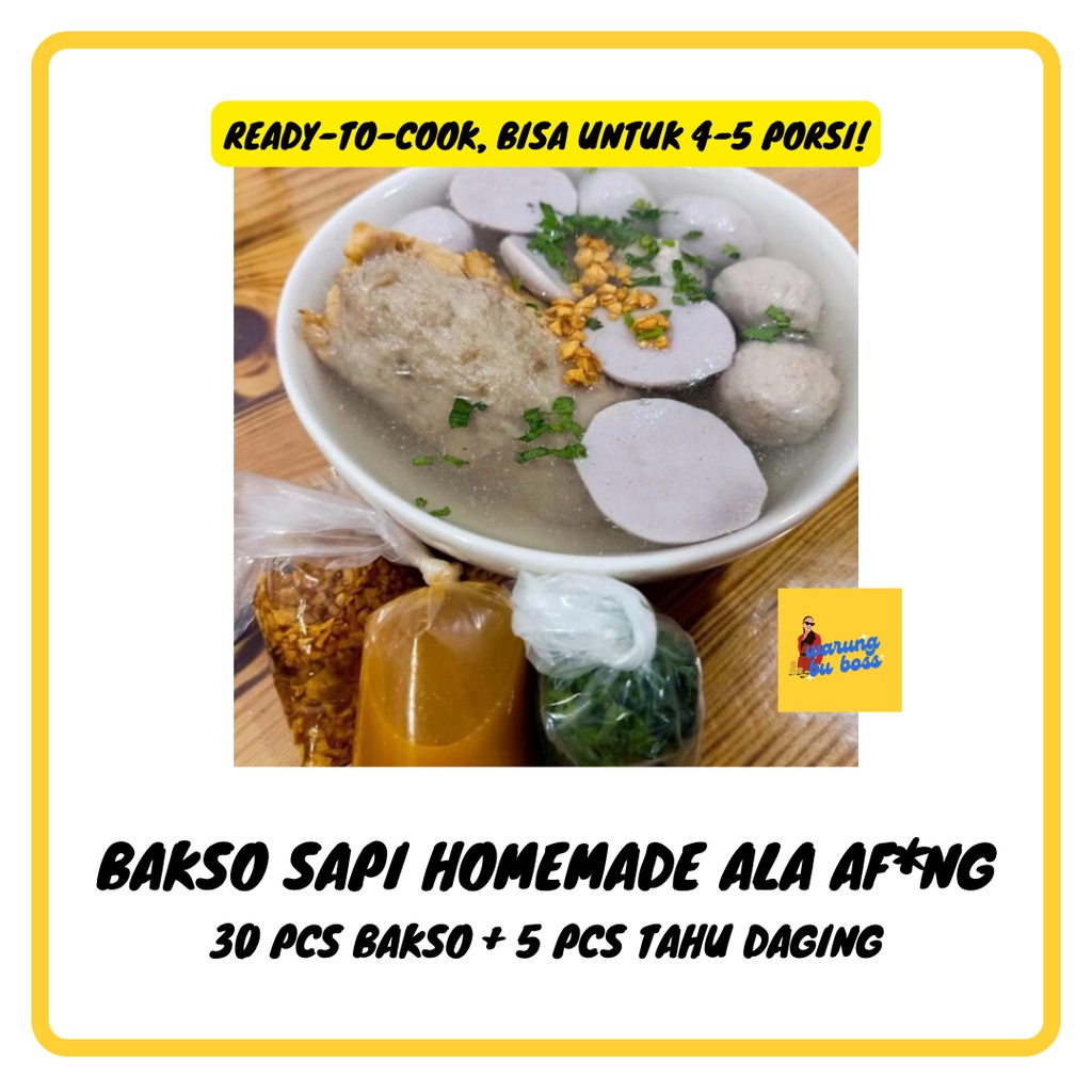Jual Baso Sapi Ala Afung Bakso Sapi Afung Bakso Gepeng Urat Halus Homemade Bakso Ready-To-Cook ...