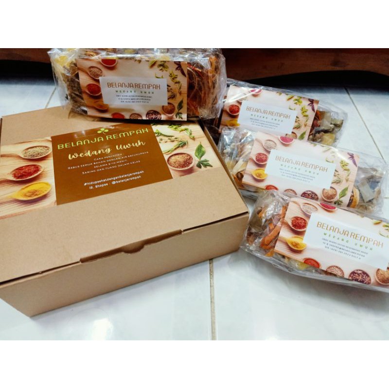 Jual HAMPERS REMPAH SEHAT Wedang Uwuh 1 box isi 4 pack (40 pcs ...