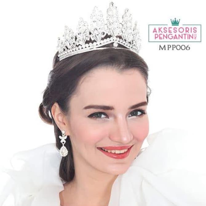 Jual New Mahkota Pesta Pengantin Modern L Crown Royal Crystal Wedding ...