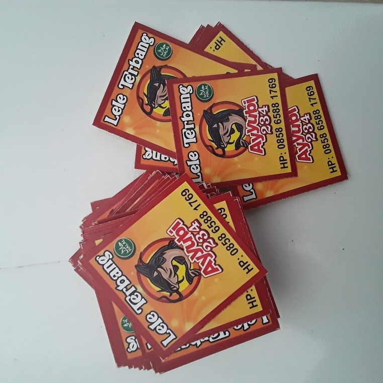 Jual Cetak Label MEREK Kemasan / Label Usaha Makanan / Cetak Label ...