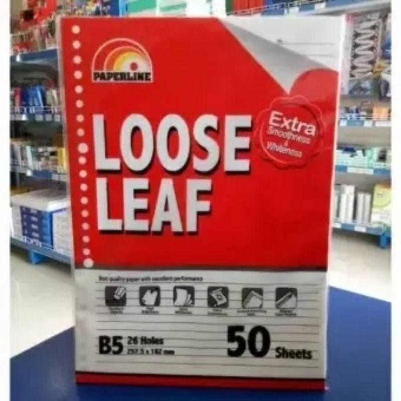 Jual Loose leaf kertas file binder B5 bergaris - 50 lembar | Shopee ...