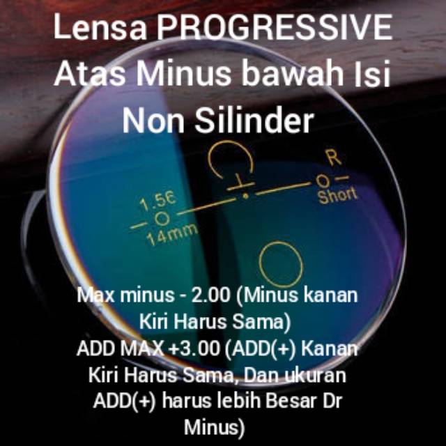Jual Pasang / Pembuatan Lensa Progressive atas Minus bawah ADD Plus ...