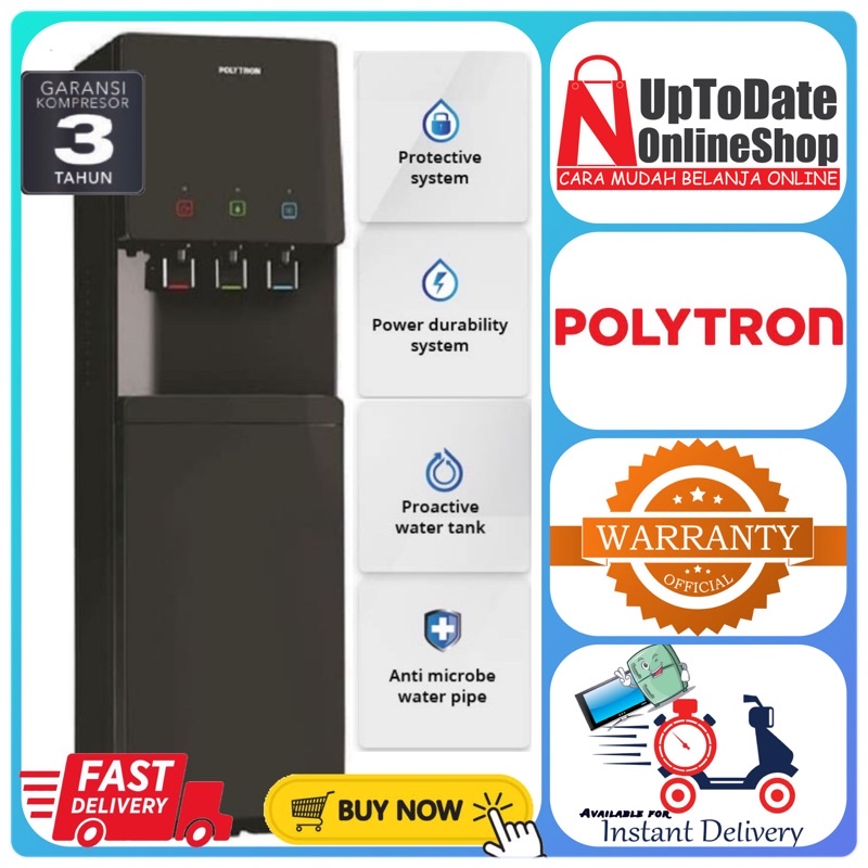 Jual DISPENSER GALON BAWAH POLYTRON PWC-776 PWC776 HYDRA LOW WATT ...