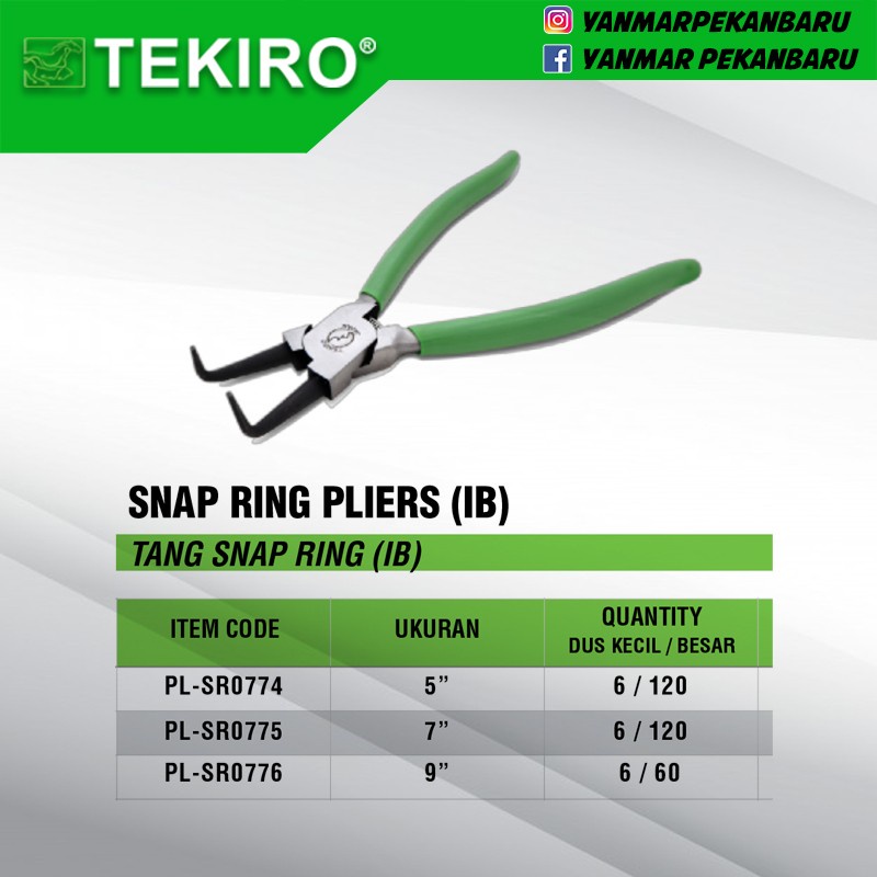 Jual TEKIRO SNAP RING PLIERS / TANG SNAP RING (IB) | Shopee Indonesia