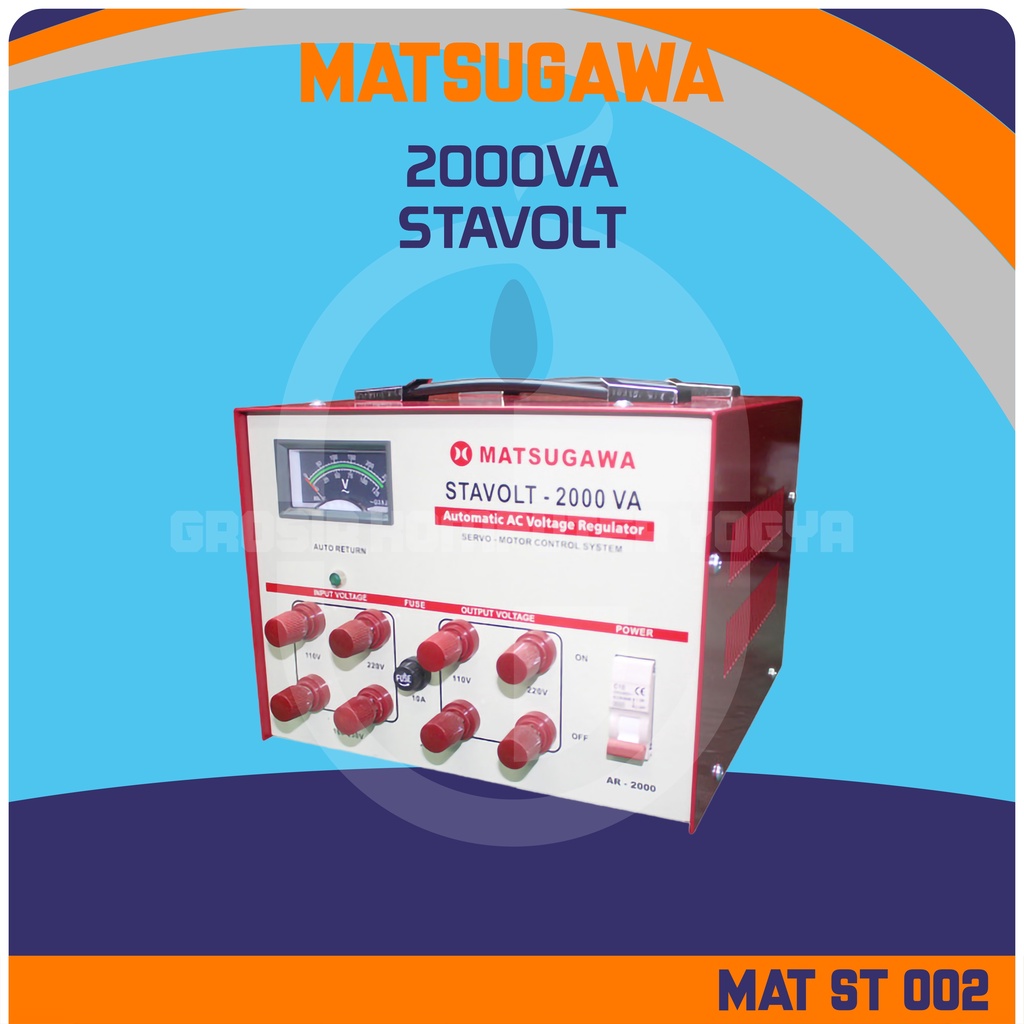 Jual Matsugawa 2000VA Automatic AC Voltage Regulator Stavolt Stabilizer ...