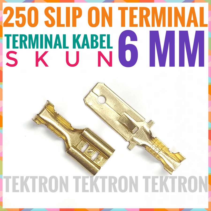 Jual Terminal Kabel 6mm 1Set Male Female Konektor Skun Kuningan Tanpa ...