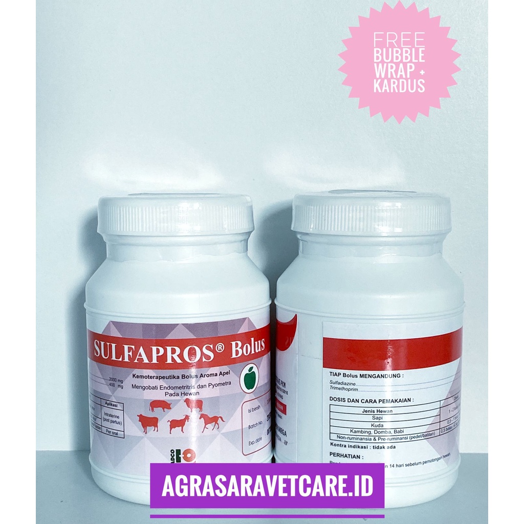 Jual Sulfapros Bolus ISI 20 BOLUS - OBAT PERNAFASAN DAN PENCERNAAN Sapi ...