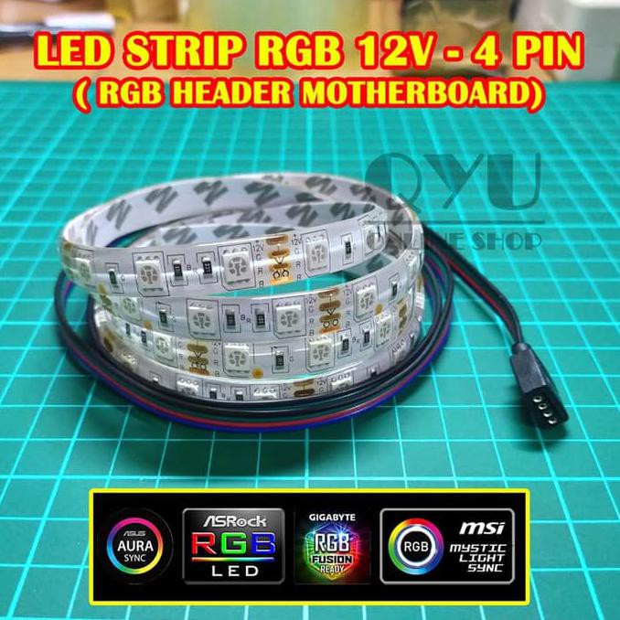 Jual LED Strip RGB 12V 4PIN PC ASUS aura GIGABYTE fusion MSI mystic ...