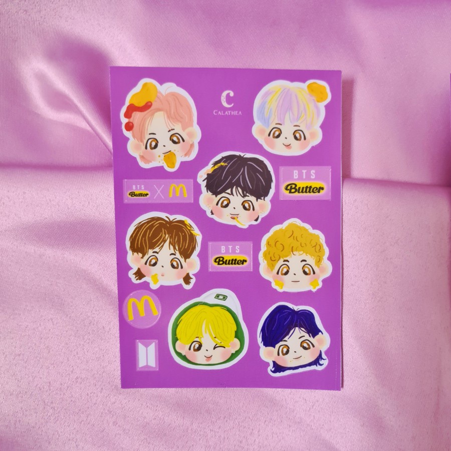 Jual Sticker Pack BTS/ Sticker sheet BTS kpop/ Stiker kpop BTS | Shopee ...