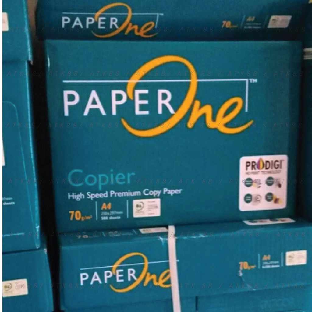 Jual Kertas Hvs A4 75 Gsm Paper One ( 1 Rim Isi 500 Lembar ) - Kertas ...