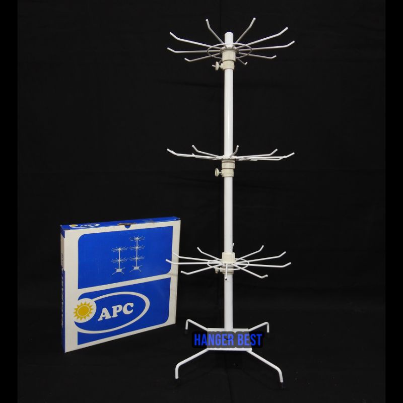 Jual Rak Display Putar Matahari 3 Susun Besi Kuat Tebal Impor Gantungan ...