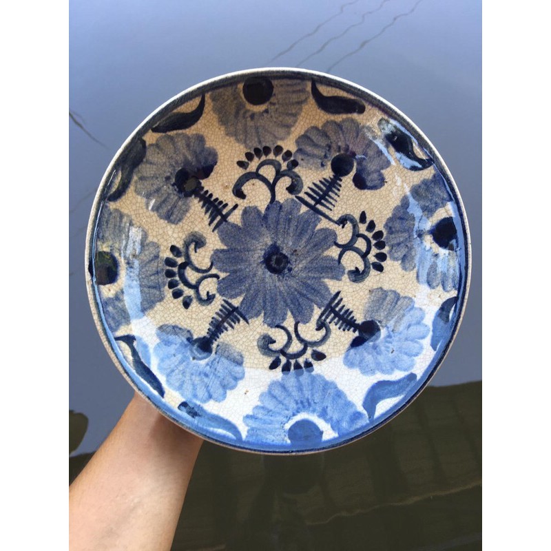 Jual Piring Kuno Bunga Biru Asli Retak 1000 Ukuran Kecil | Shopee Indonesia
