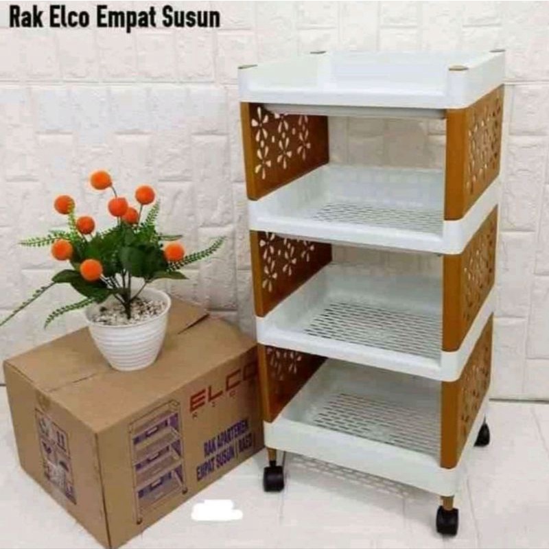 Jual RAK ELCO SUSUN 4 YOYO RAK APARTEMEN PLASTIK | Shopee Indonesia