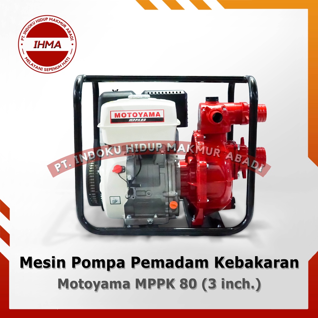 Jual Mesin Pompa Air Pemadam Kebakaran Motoyama MPPK 80 (3 inch ...