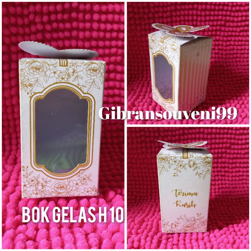 Jual Box gelas H10 / free tali | Shopee Indonesia