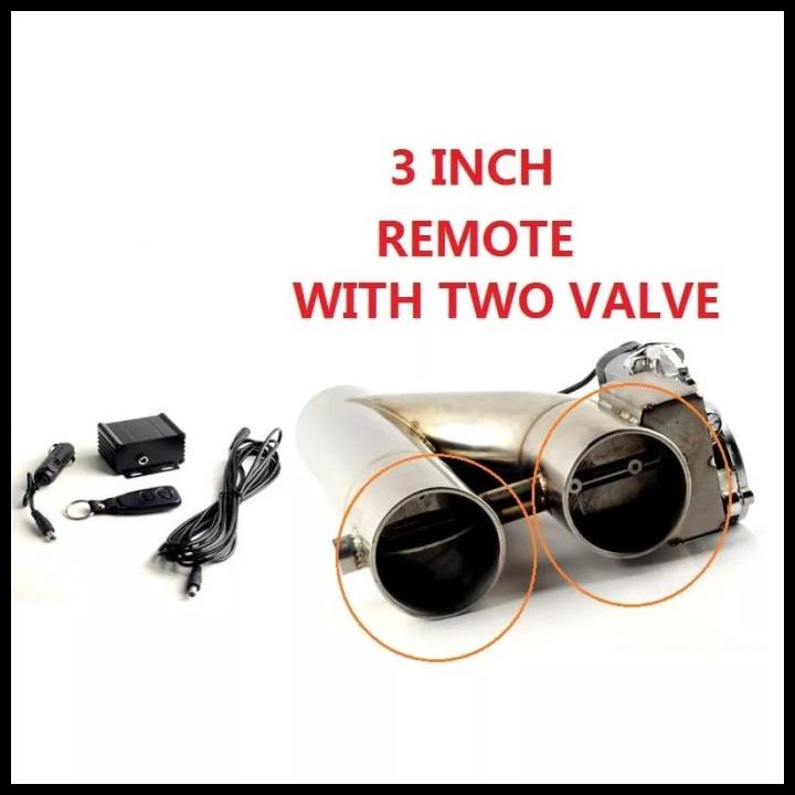 Jual valvetronic exhaust 3inch model 2 katup with remote | Shopee Indonesia