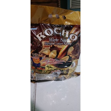 Jual ROCHO wafer bola berlapis coklat kacang isi 50 pcs | Shopee Indonesia