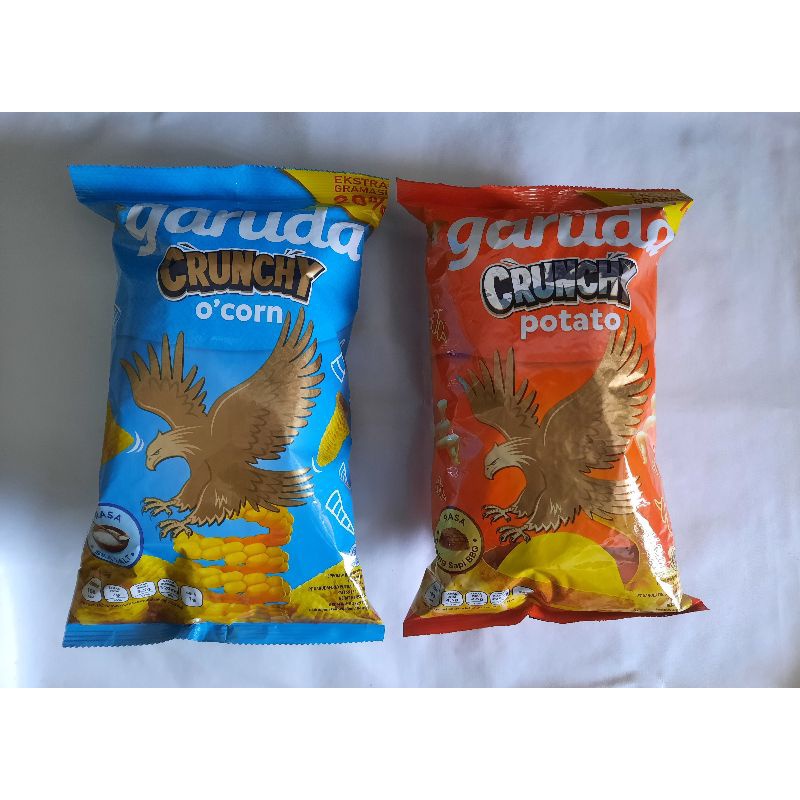 Jual Garuda crunchy potato(50+10 g)/Garuda crunchy o'corn (80g +16 g ...