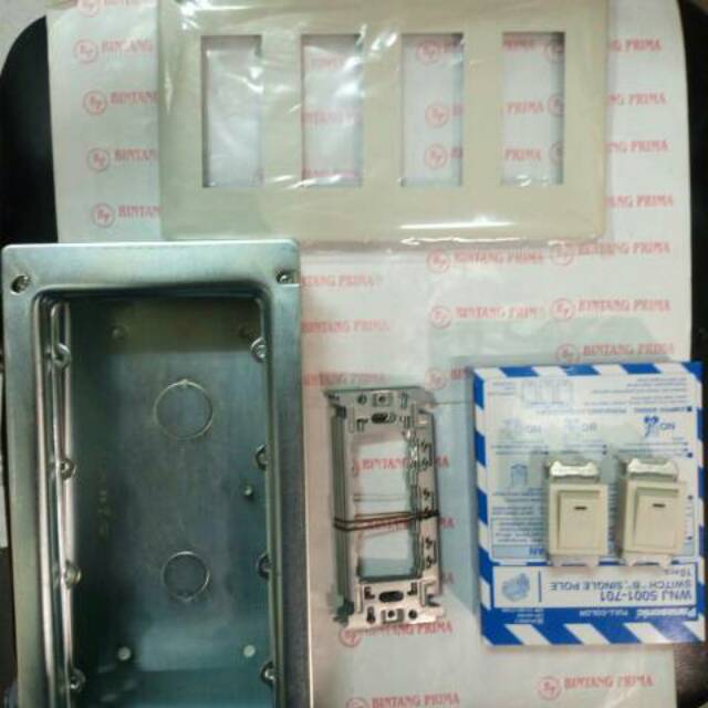 Jual Saklar Inbow 12 Gang / 12 Switch + Inbowdus Metal merk Panasonic ...